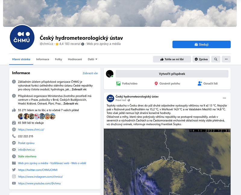 Portál ČHMÚ : Informace a služby : ČHMÚ pro média